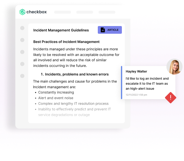 Self service Automation Software Solution - Checkbox