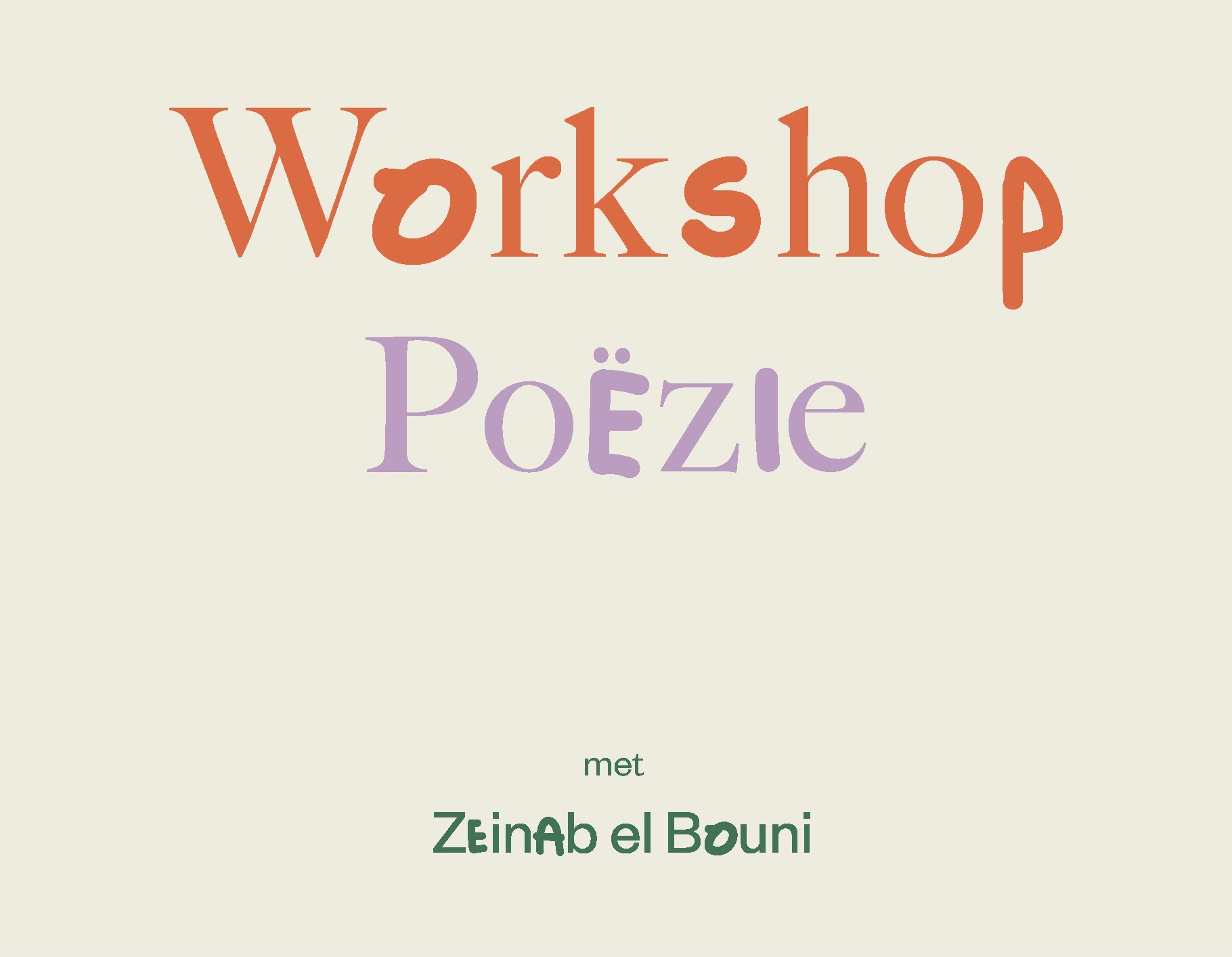 Met Andere Woorden organiseert workshop poëzie schrijven