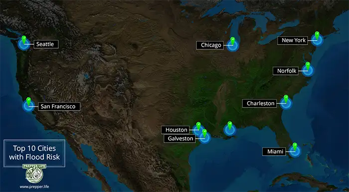 Exploring the Top 10 U.S. Cities at Risk of Floods
