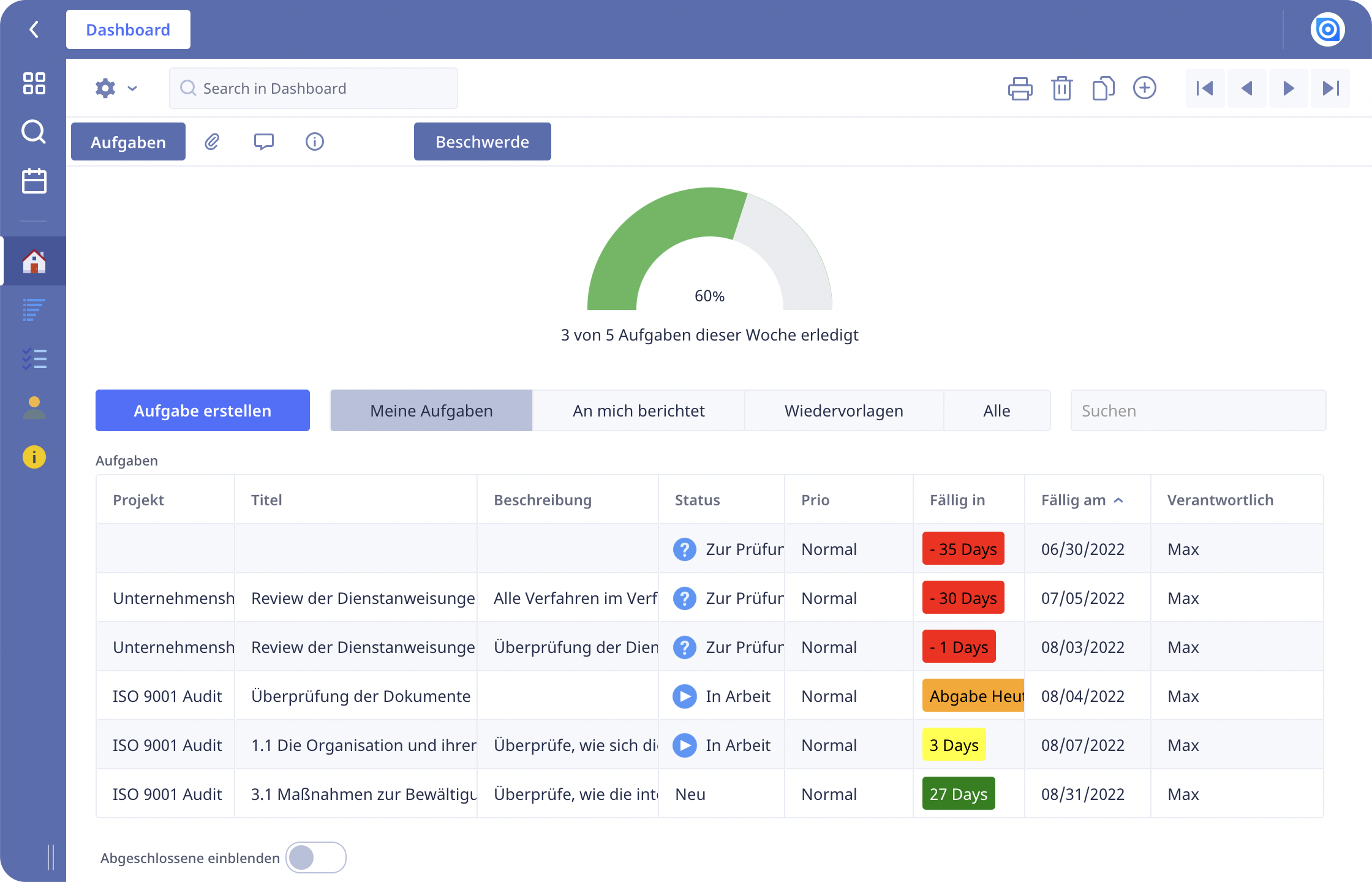 Quality Management | Database instead of pen and paper | Ninox