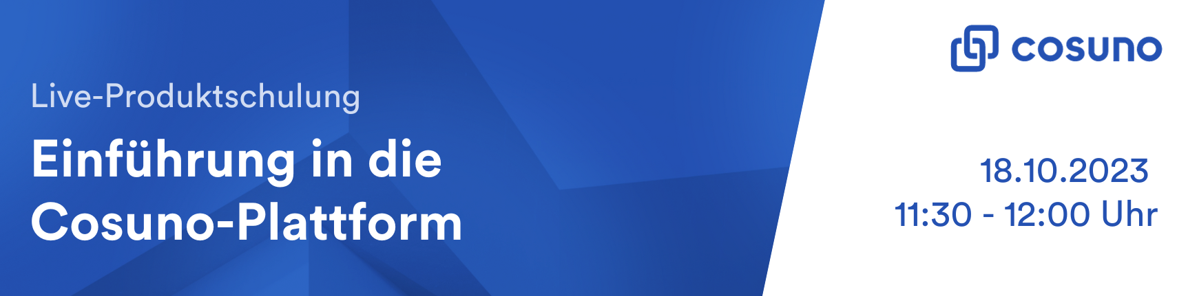 Live-Webinar: Einführung in die Cosuno-Plattform | Cosuno