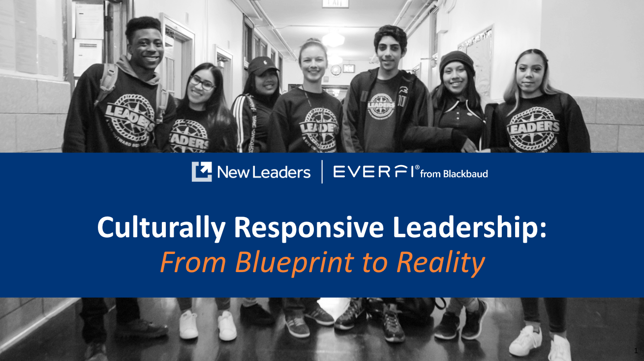 Culturally Responsive Leadership: From Blueprint to Reality On-Demand ...
