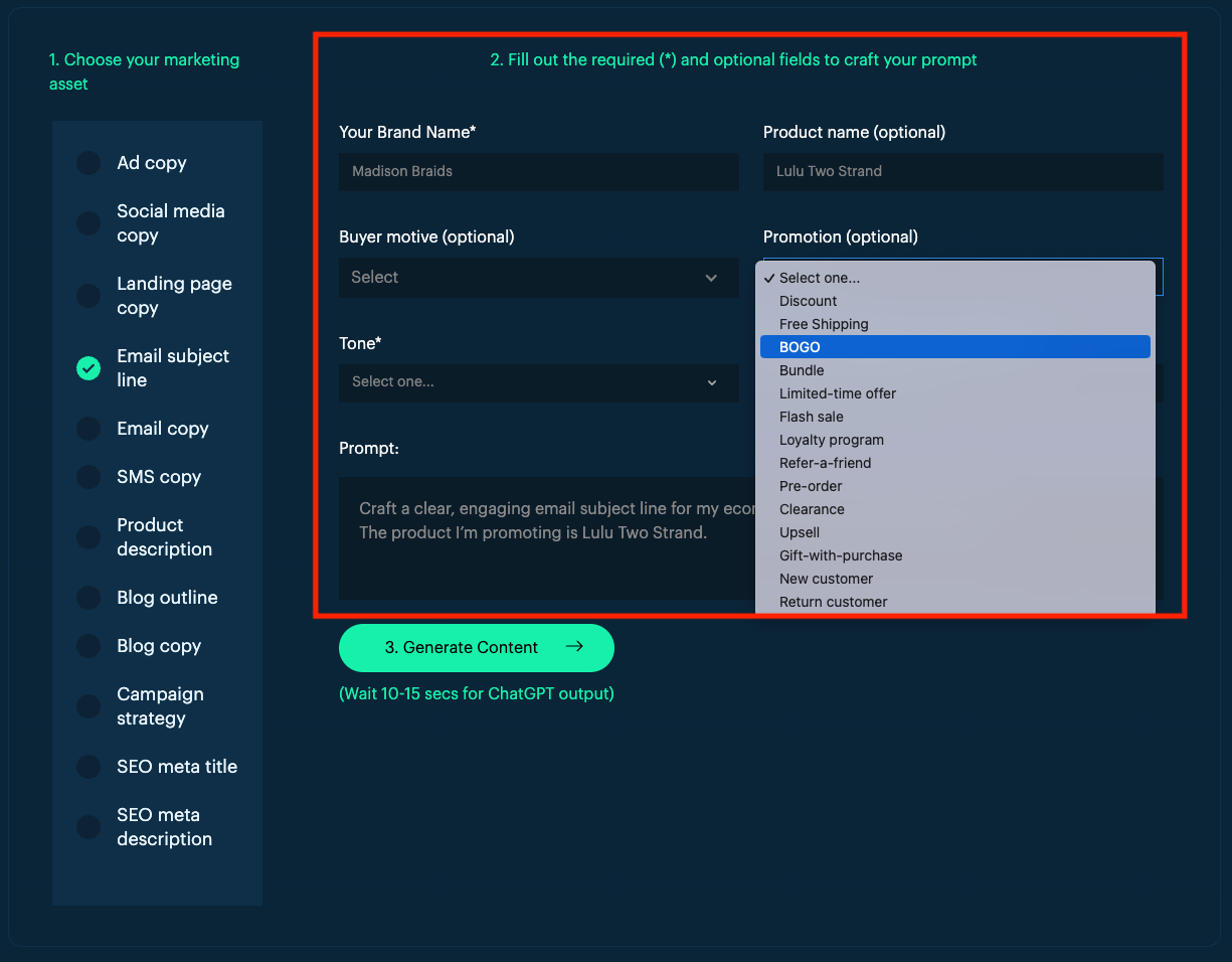 The Ultimate ChatGPT Prompt Generator For Ecommerce Marketing | Triple ...