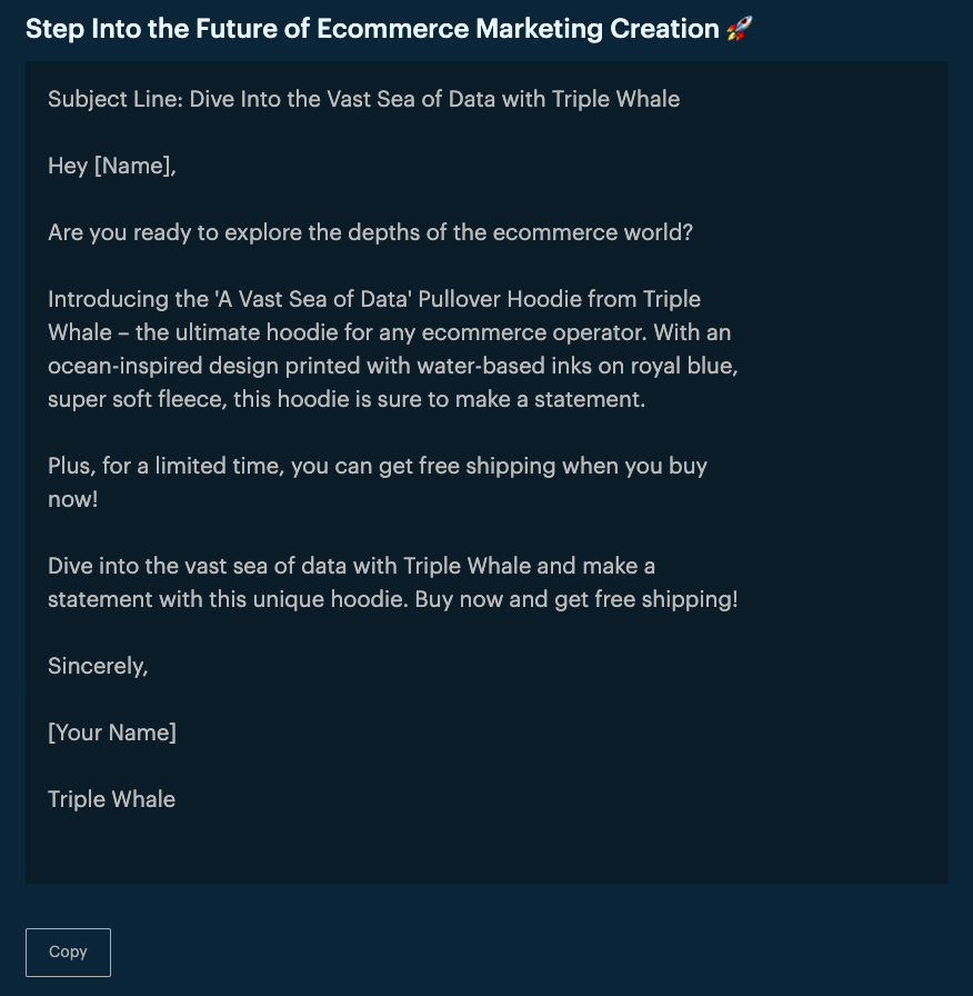The Ultimate ChatGPT Prompt Generator For Ecommerce Marketing | Triple Whale