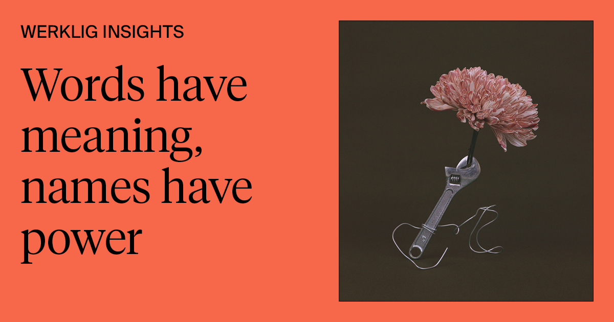 Words have meaning, names have power