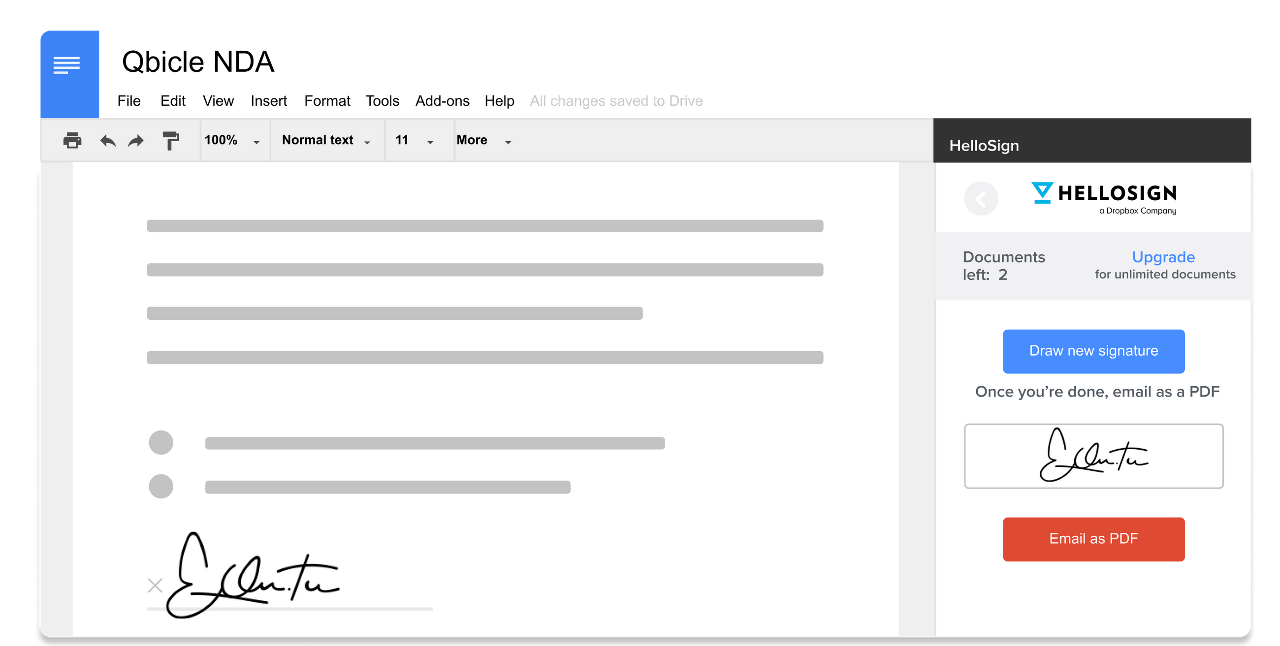 Insert Electronic Signature In Google Docs HelloSign