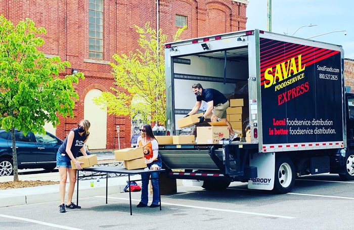 Saval Foodservice Donates Food to Laid Off Restaurant Employees