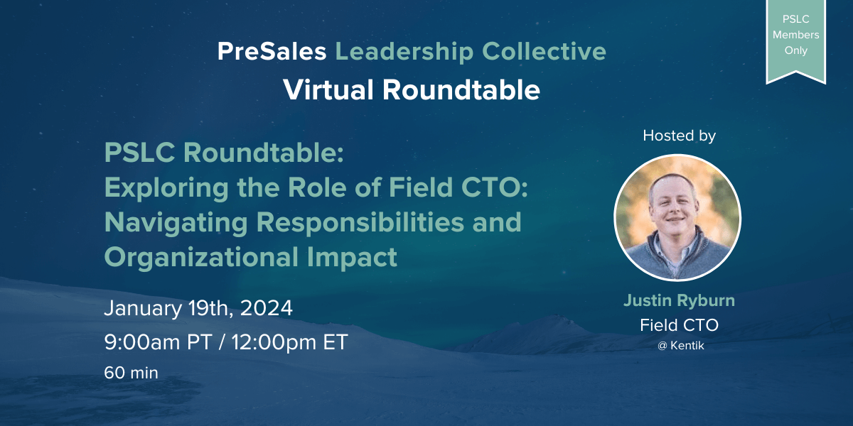 Increase your impact as a Presales Professional | PreSales Collective