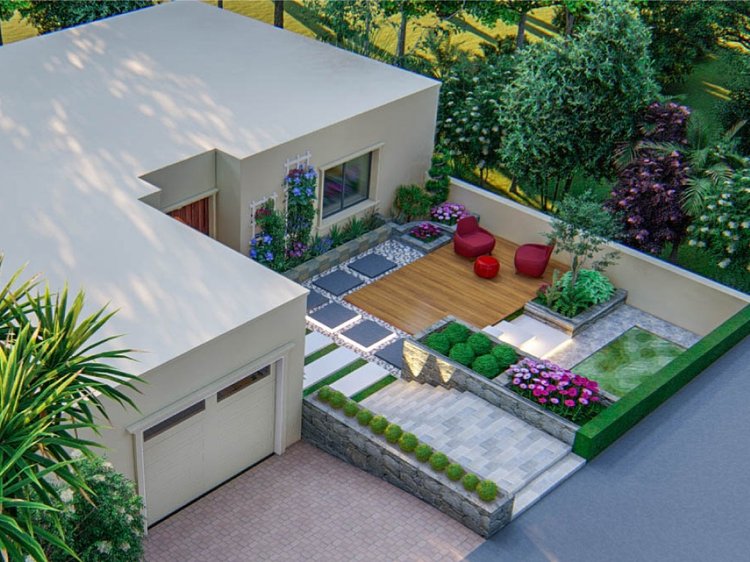 Lanscaping design ideas - Any fantastic landscape design,garden,pool ...