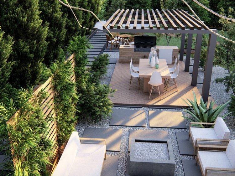 Lanscaping design ideas - Rendering design your garden ,backyard ...