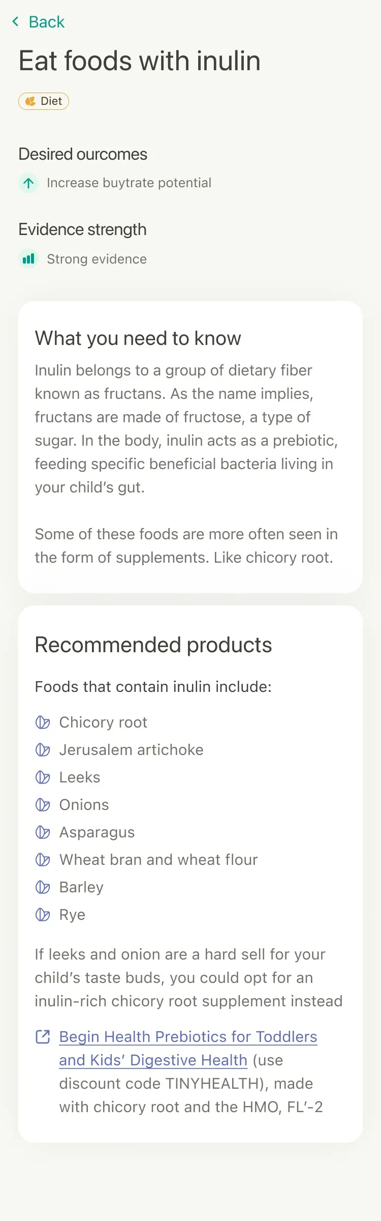 Sample Report - Child Gut Test