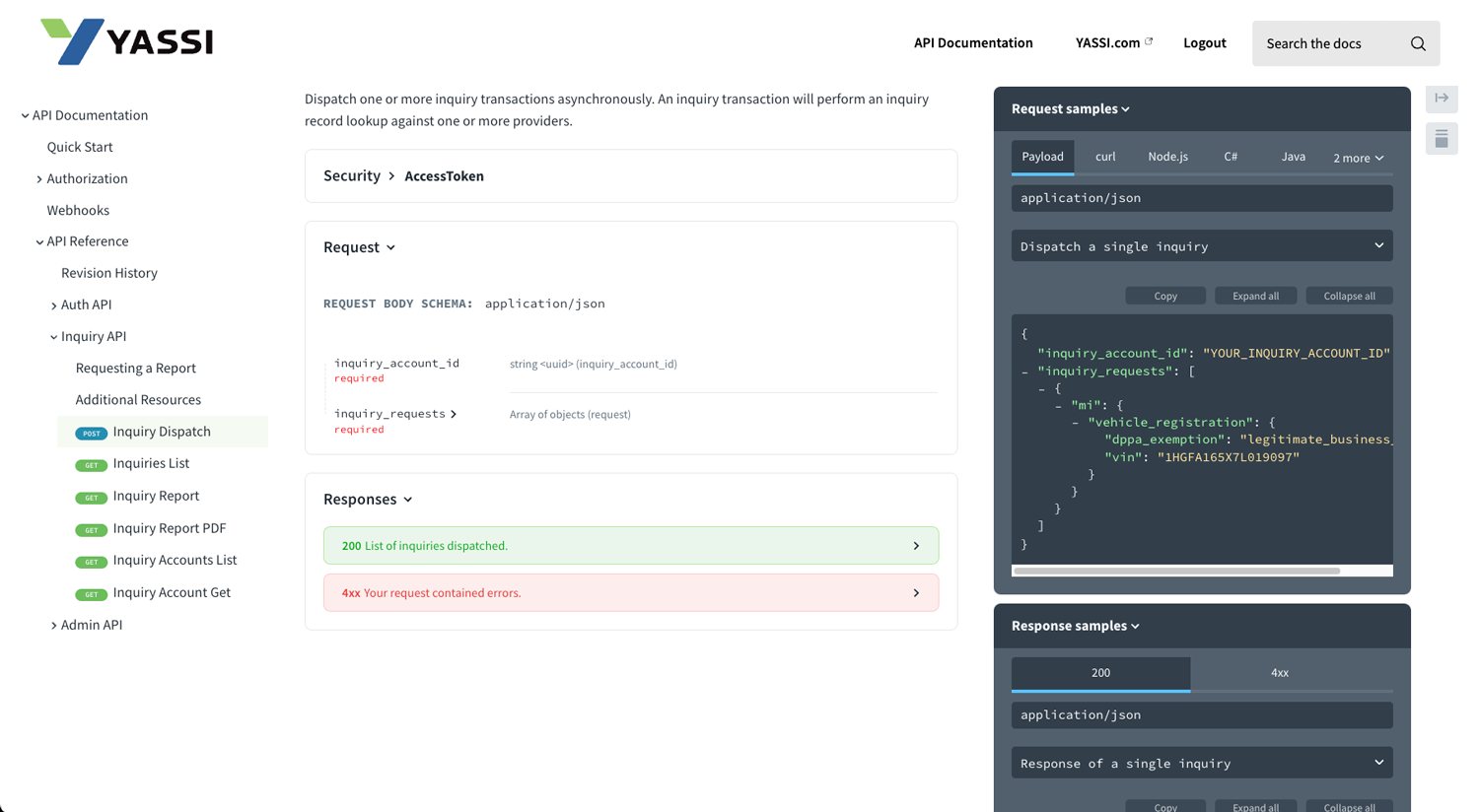 YASSI API Technology