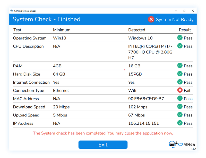 CXNinja | System Checker for Customers