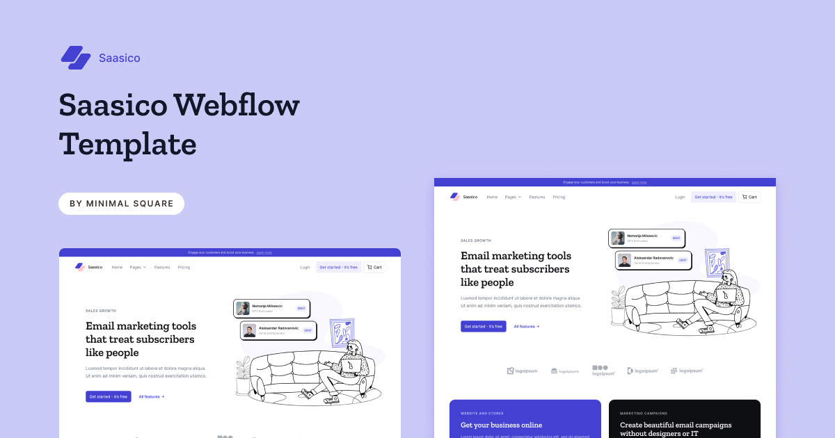 Email confirmation - Saasico - Webflow HTML website template