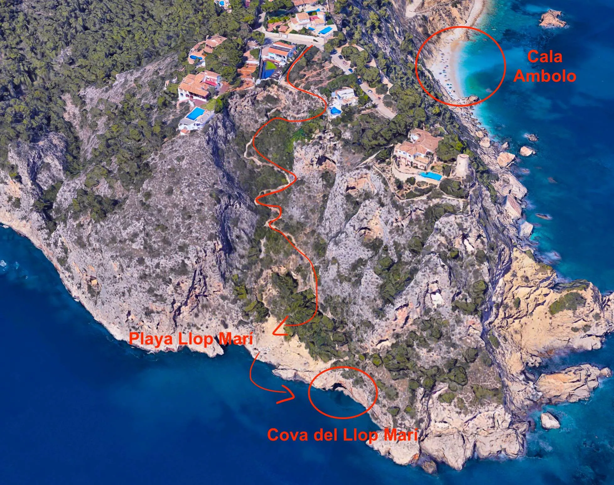 Cova del Llop Mari Javea: Cala Granadella Cueva 2024