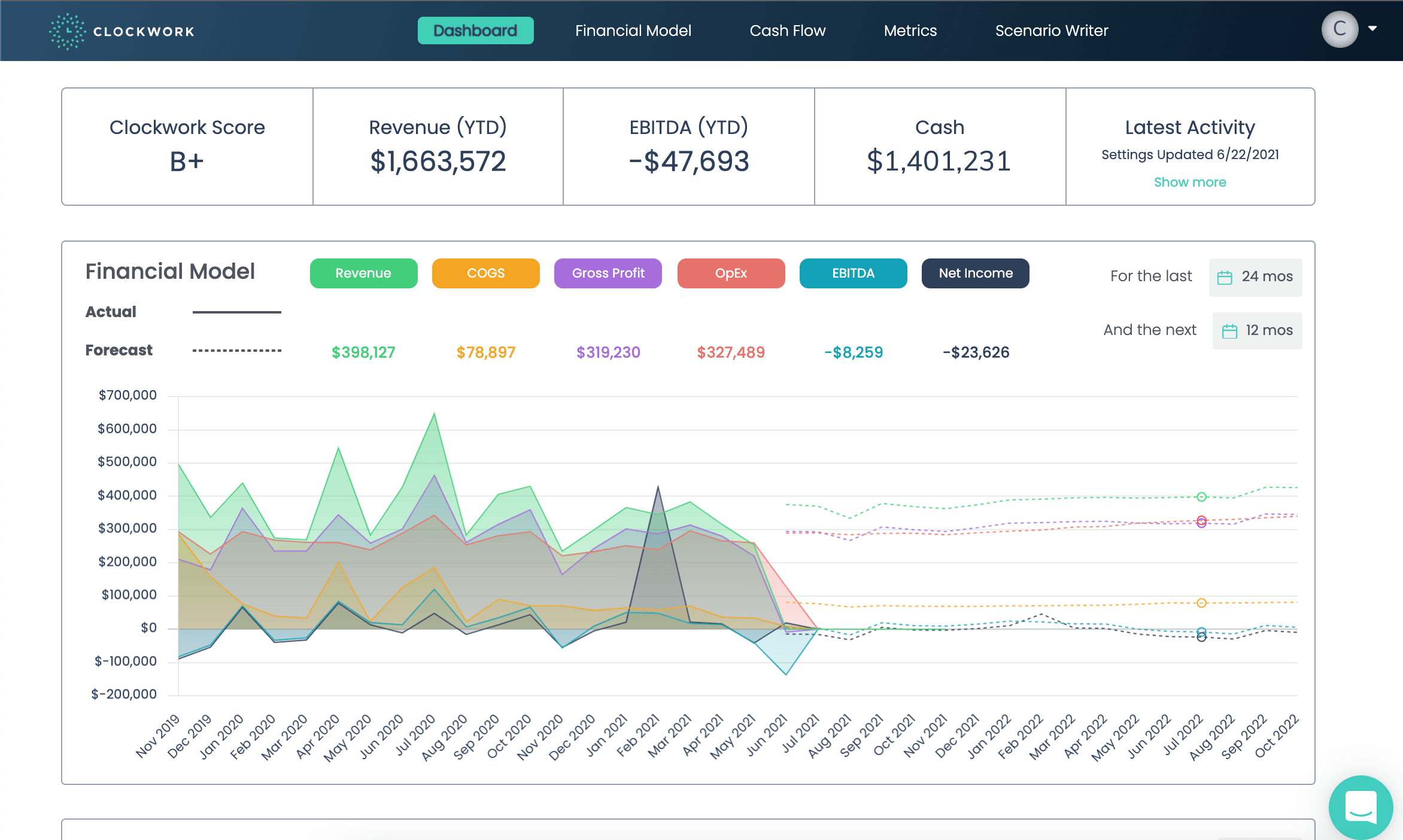 Clockwork | Intelligent Financial Modeling Made Easy