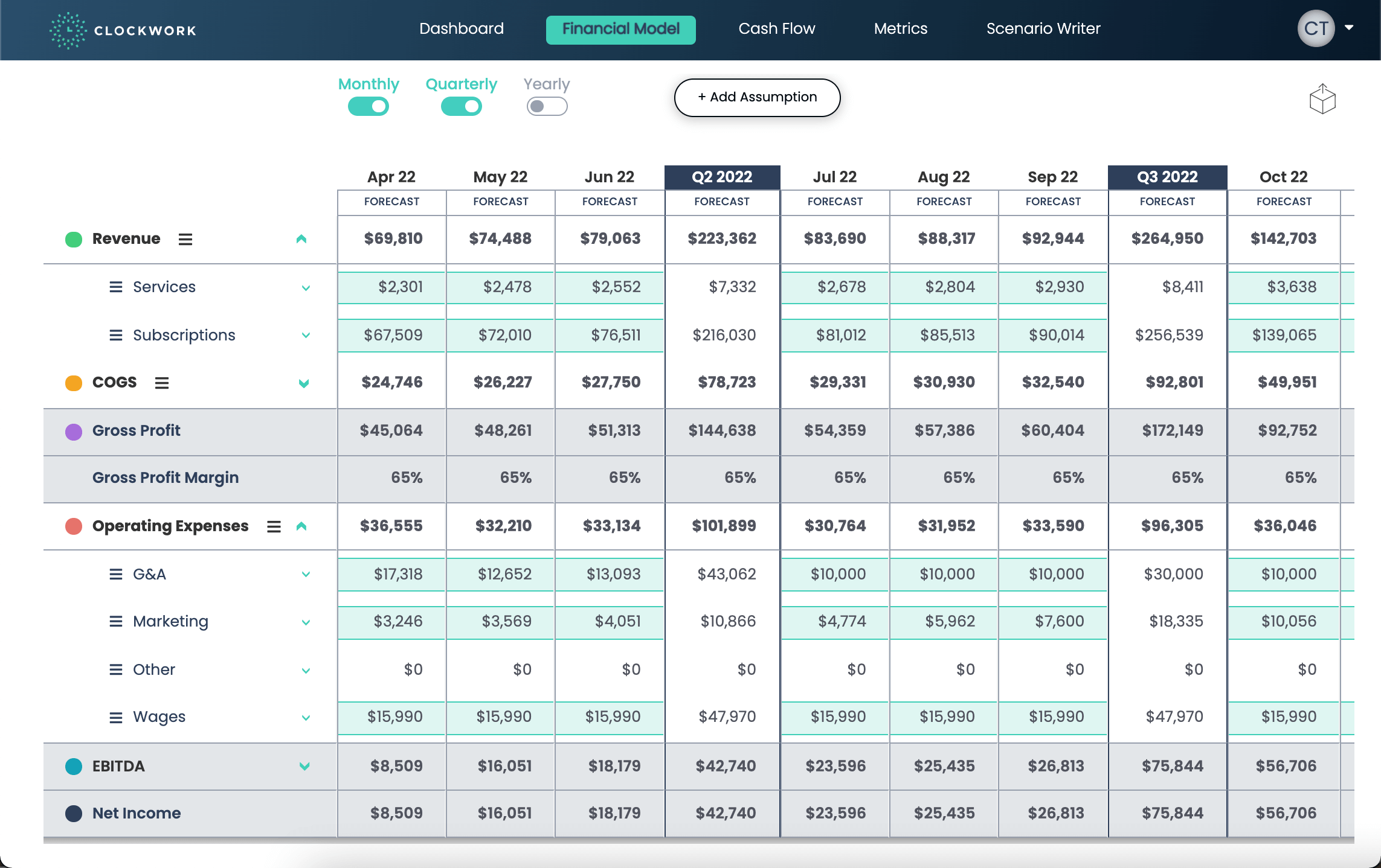 Clockwork | Intelligent Financial Modeling Made Easy