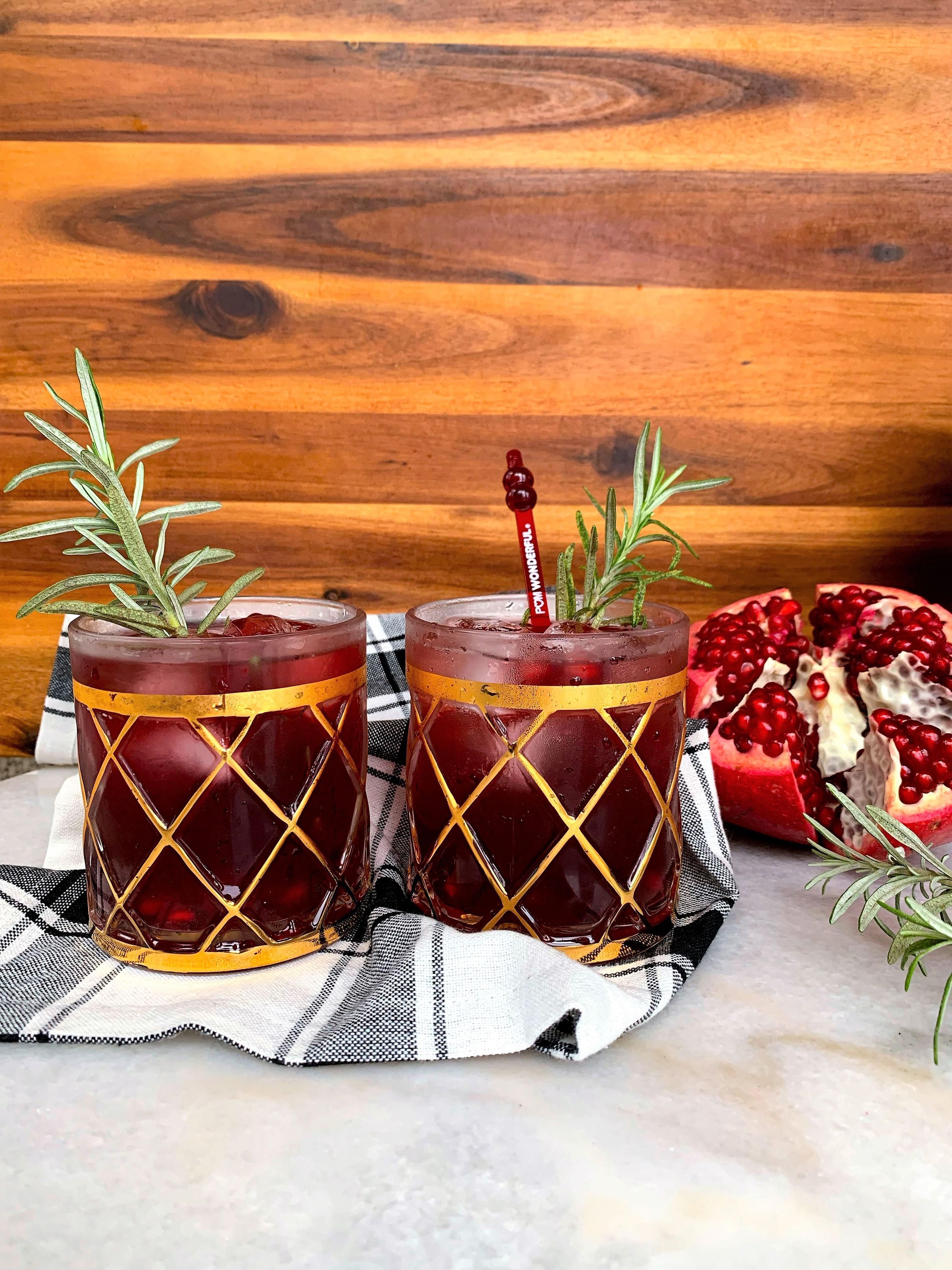 POM Pomegranate-Rosemary Shrub Mocktail | POM Wonderful