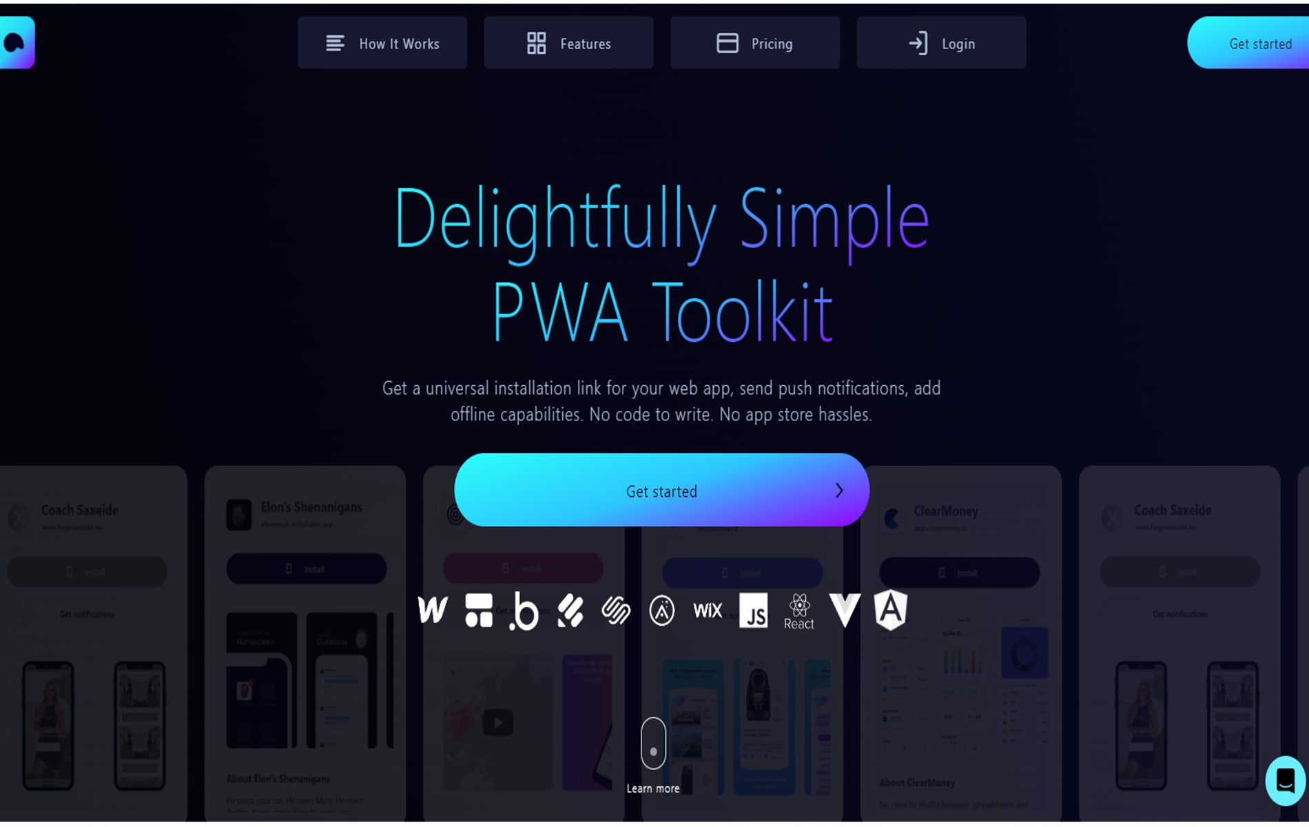 Progressier - No-code/ Low-code Tool