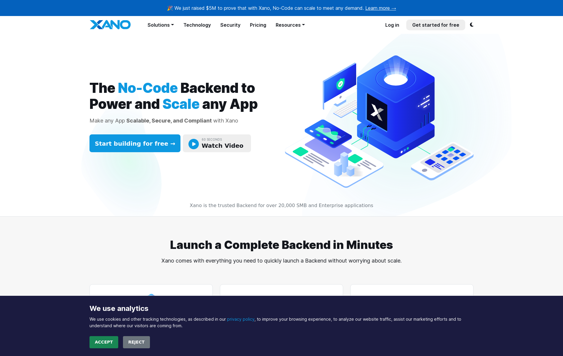 Xano - No-code/ Low-code Tool