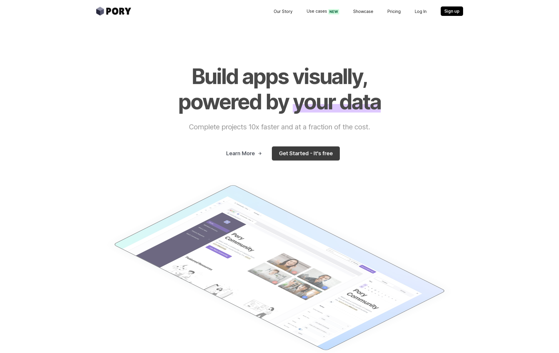 Pory - No-code/ Low-code Tool