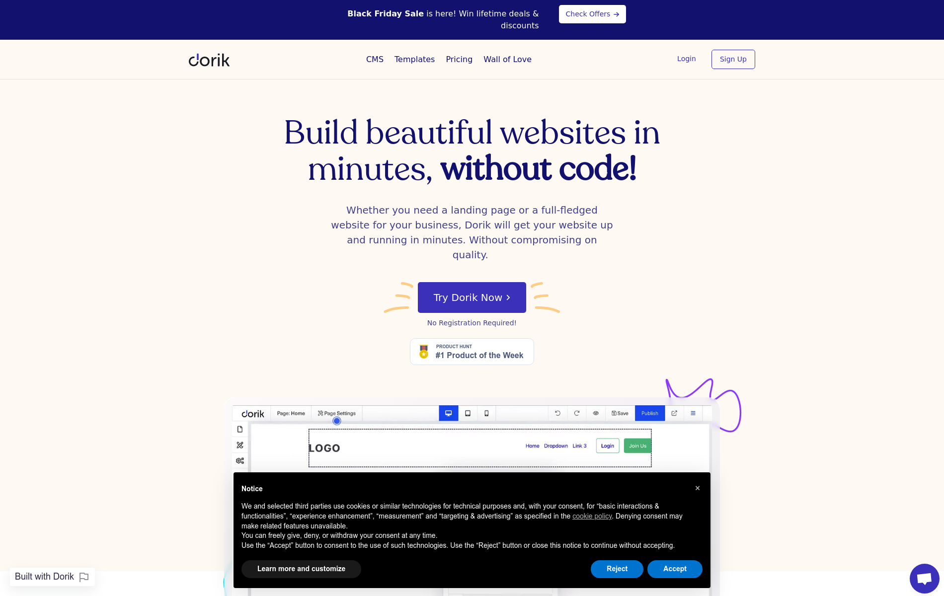 Dorik - No-code/ Low-code Tool