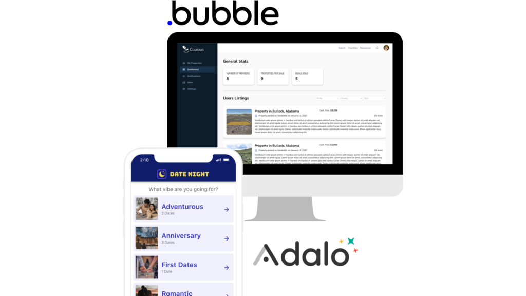 Adalo vs. Bubble: A comprehensive comparison