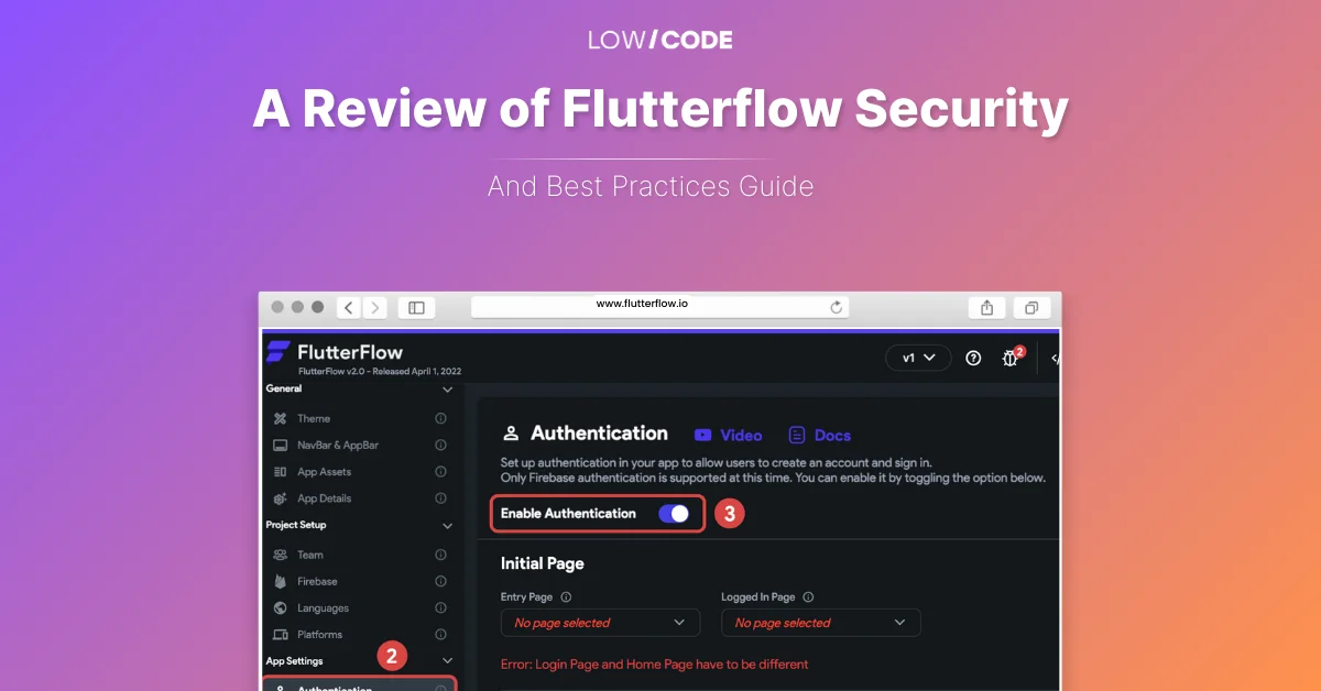 A review of FlutterFlow security and best practices