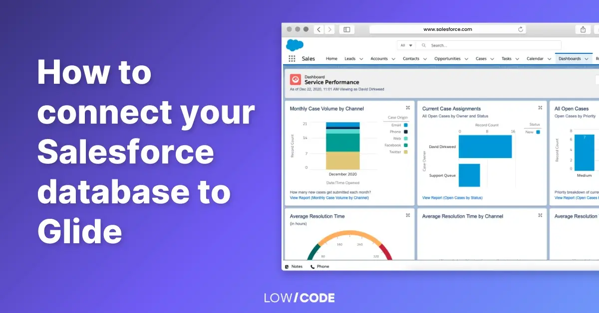 How to connect your Salesforce database to Glide