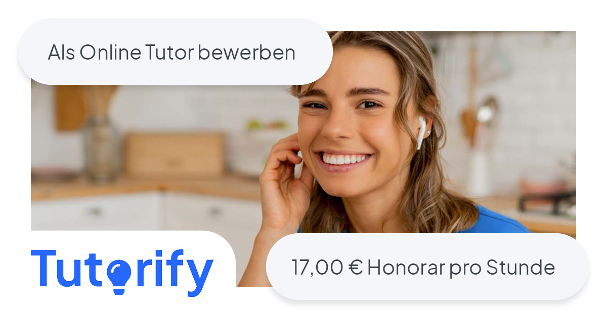 Als Tutor:in bewerben bei Tutorify – Tutorify