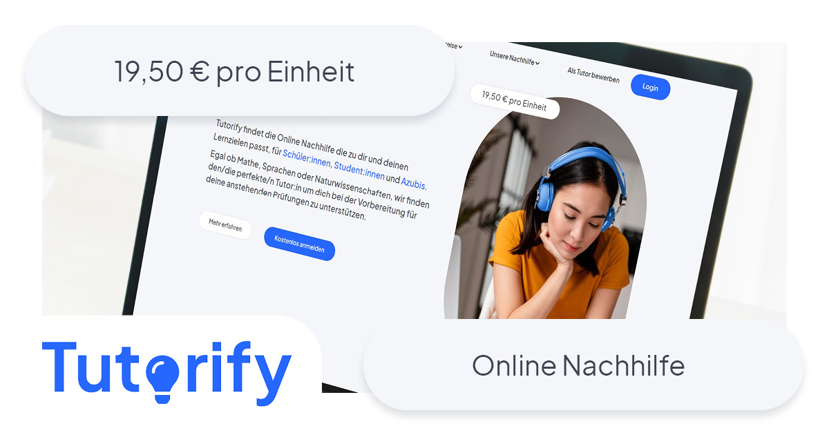 Online Nachhilfe bei Tutorify – Jetzt testen – Tutorify