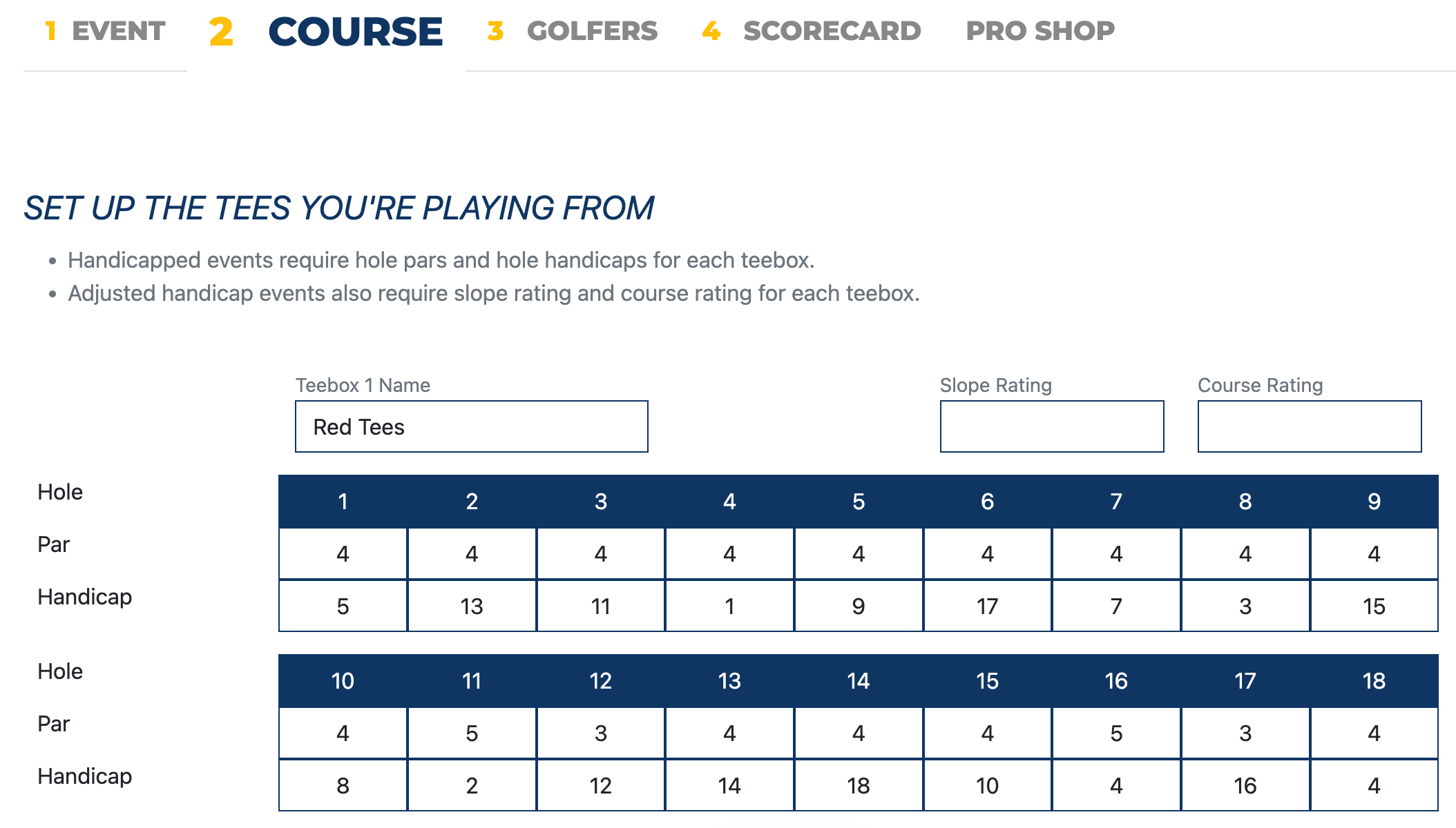 How to Create an Golf Event | PlayThru Support