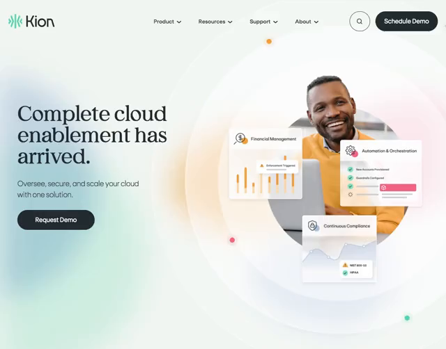 Kion | Landing Page Inspiration on Glance