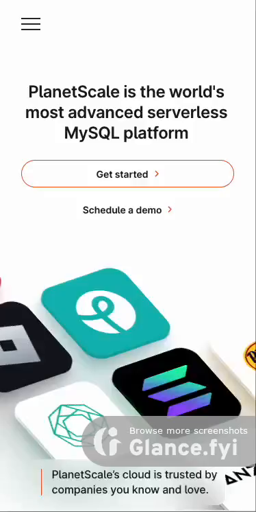 PlanetScale | Landing Page Inspiration on Glance