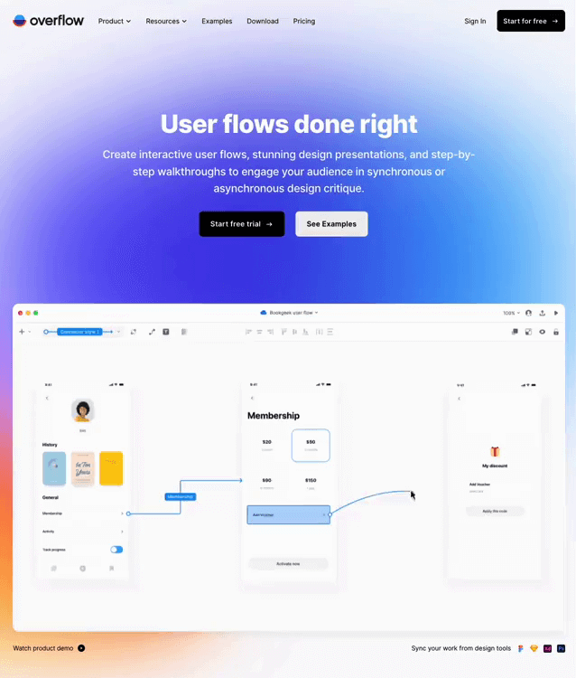 Overflow | Landing Page Inspiration on Glance