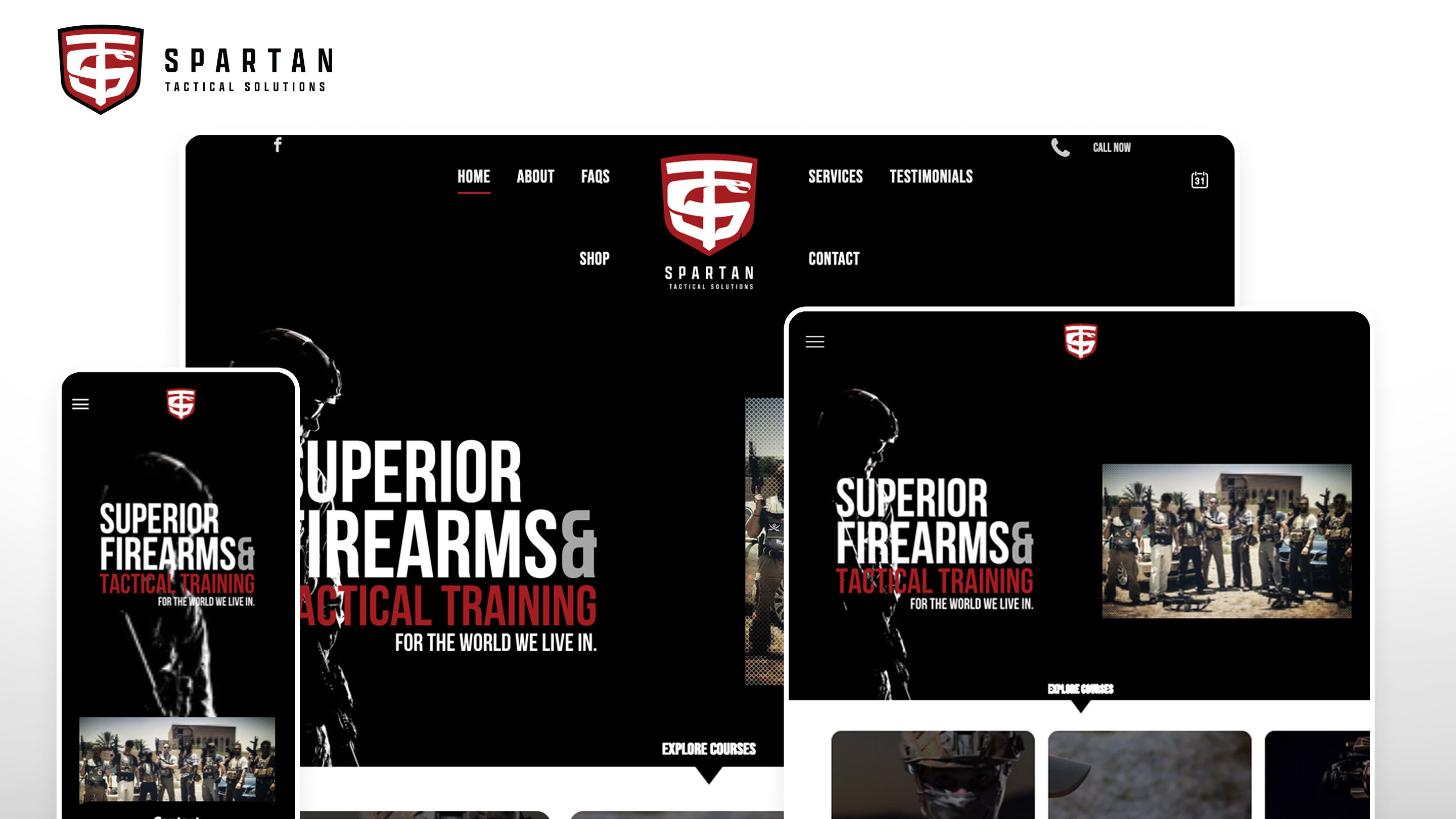 Spartan Tactical Solutions - Digital X - Webflow Ecommerce website template