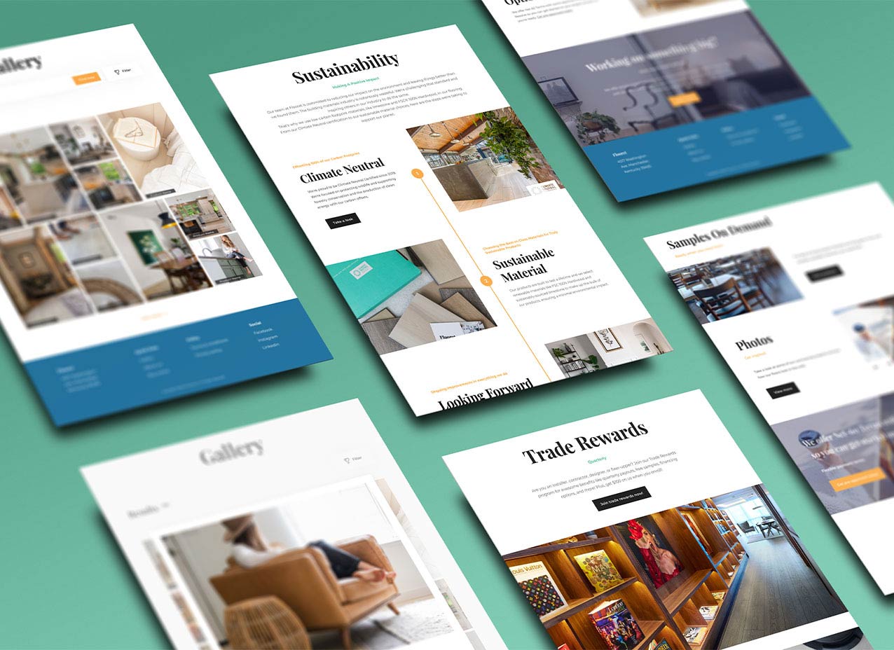 Website Design & Coding for Flooret - Designity