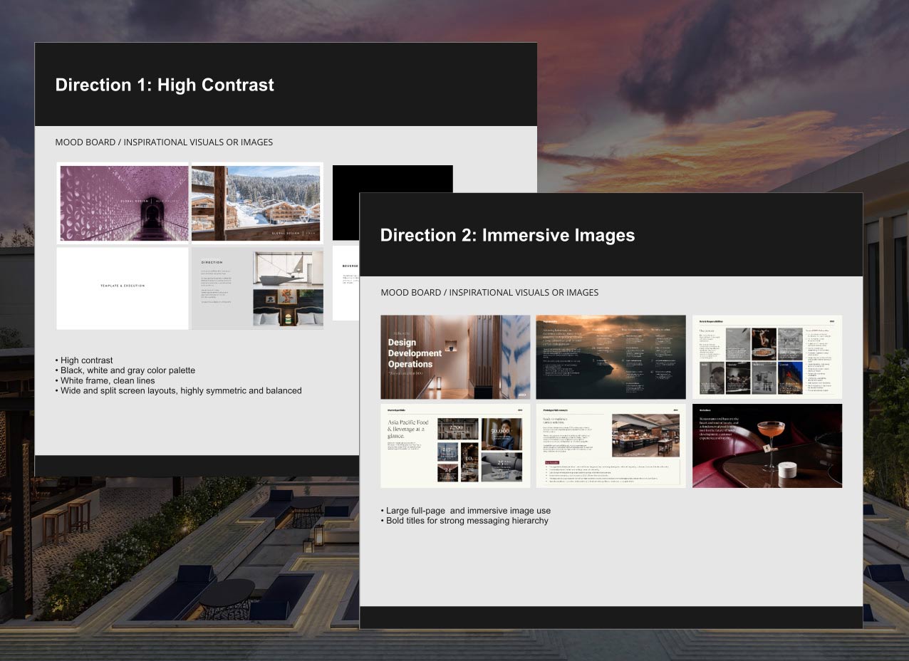 Marketing Collateral for Marriott International - Designity