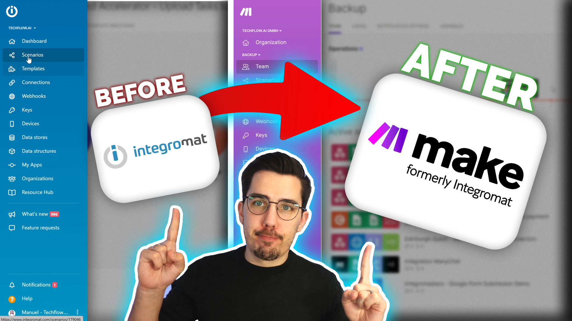 Migrate from Integromat to Make in 2 Easy Ways - Techflow AI
