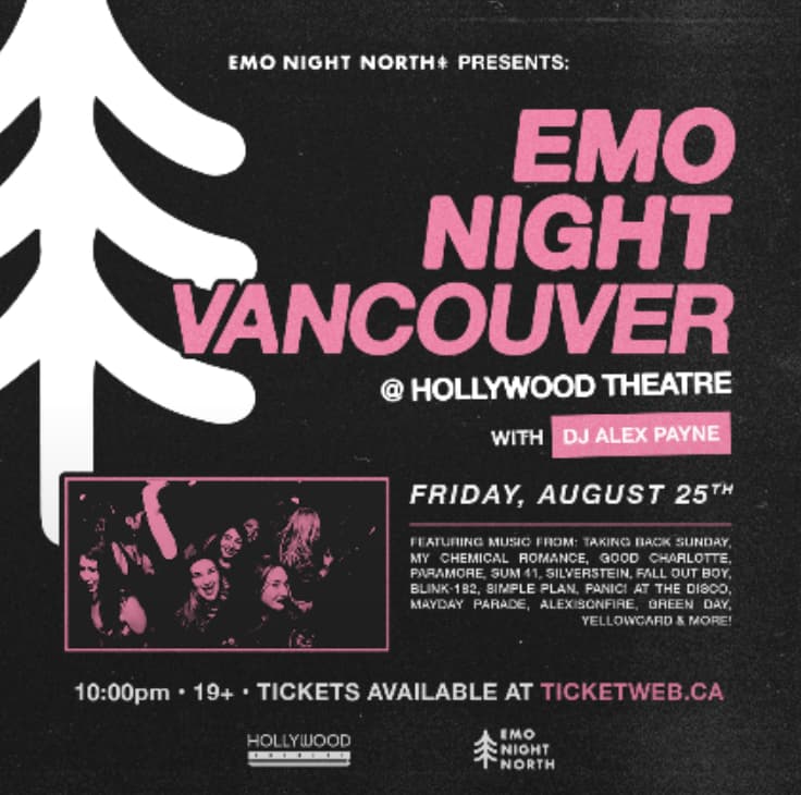Emo Night Vancouver at Hollywood Theatre