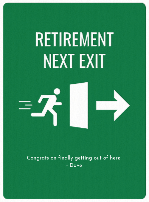 This Way Retirement | Evite