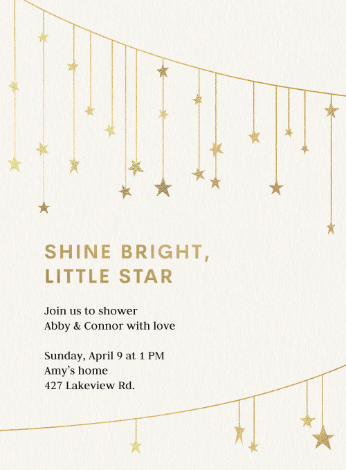String of Stars Invitation | Evite