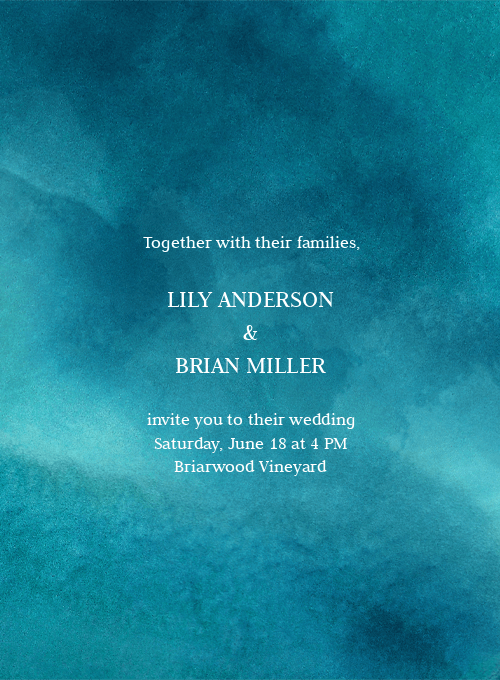 Watercolor Wave Invitation | Evite