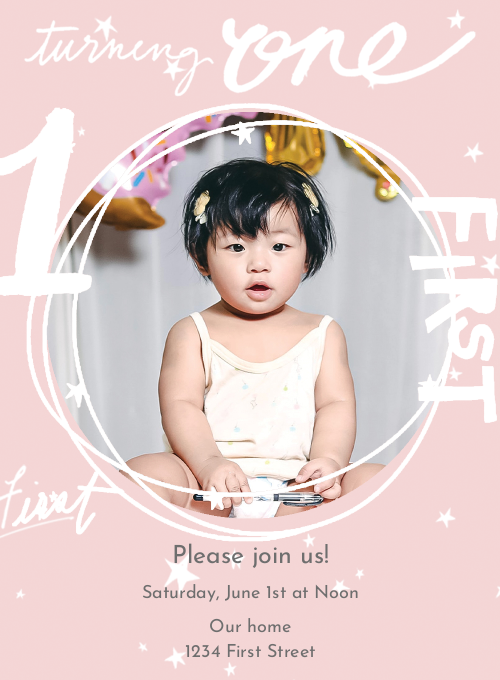 One Words Pink | Evite