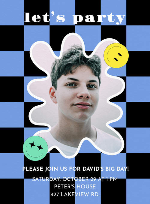 Groovy Checkerboard | Evite