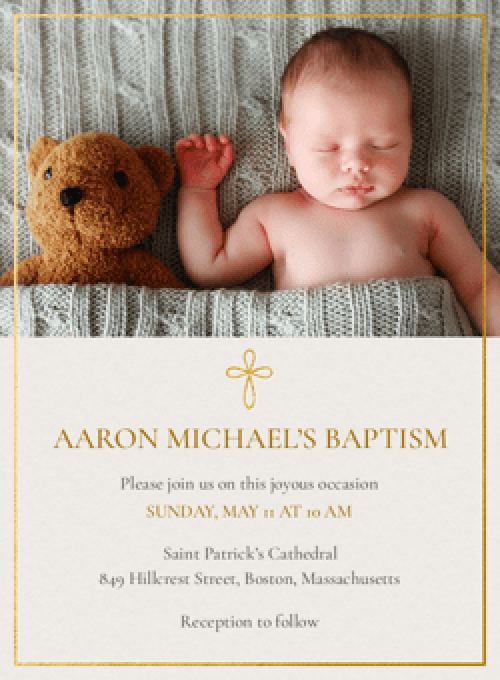 Tear Drop Cross | Evite