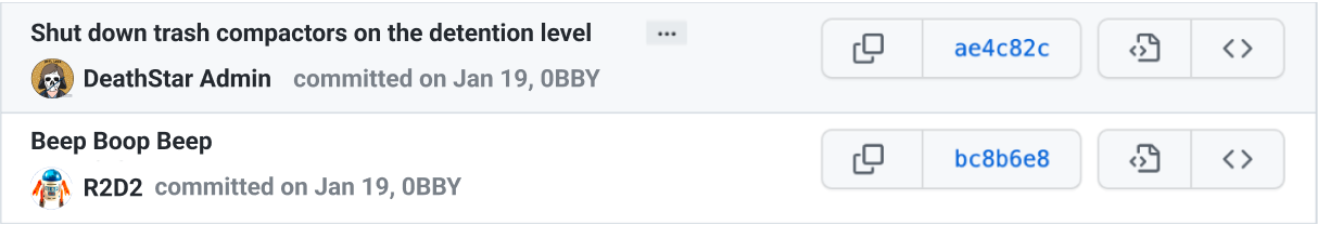 Trying to identify spoofing in GitHub? May the 4th be with you!