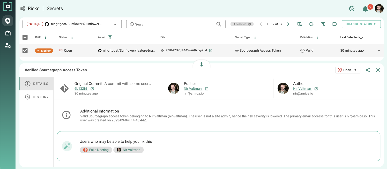 How to ensure you don’t have Sourcegraph secrets in source code