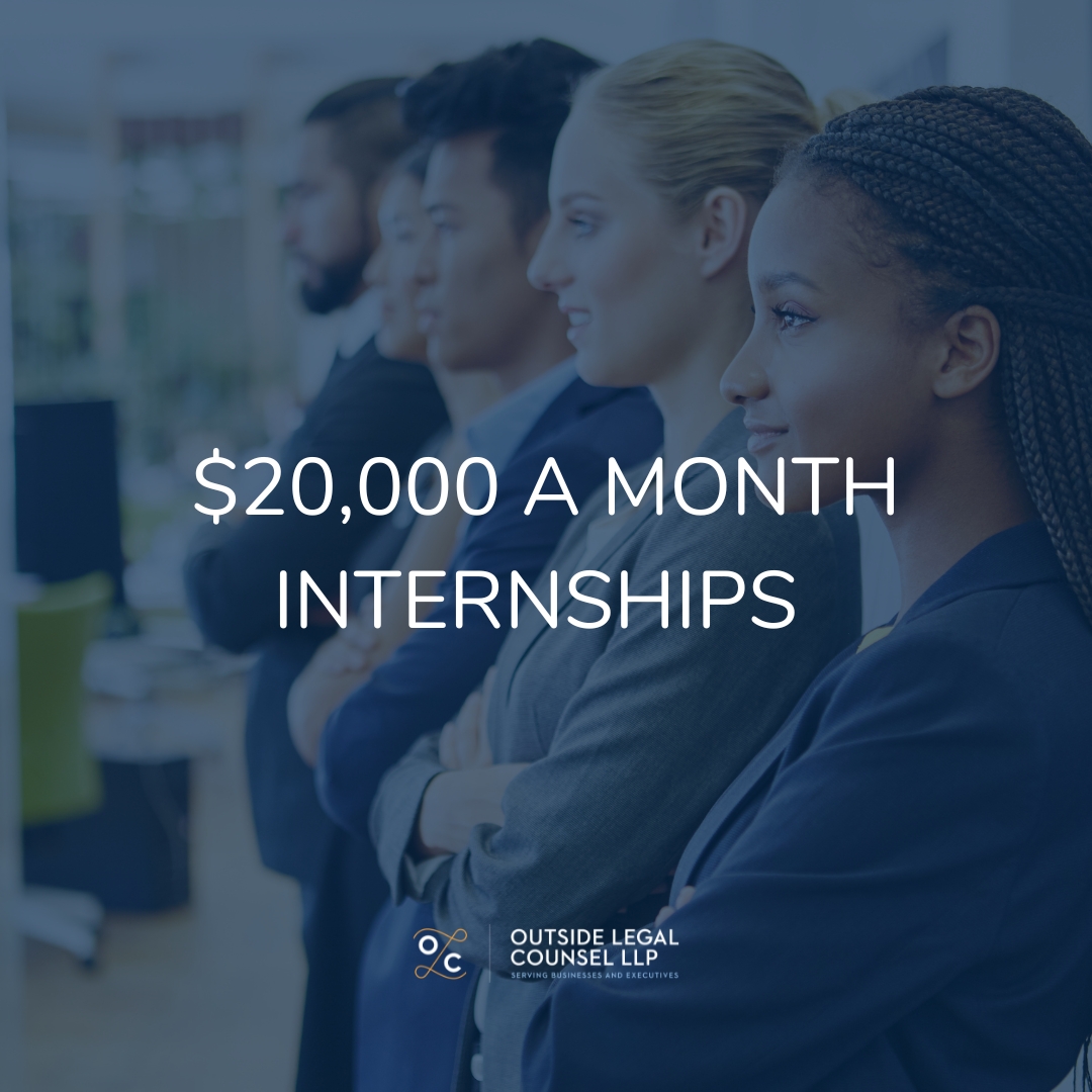 $20,000 a Month Internships