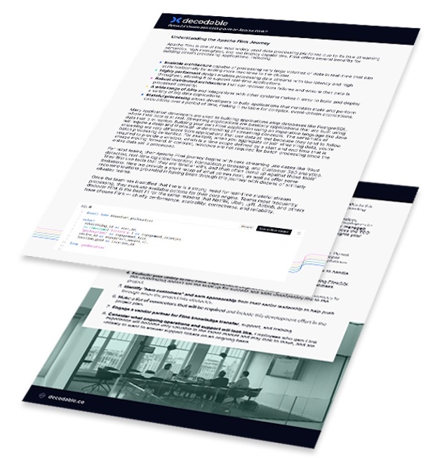 Understanding the Apache Flink Journey